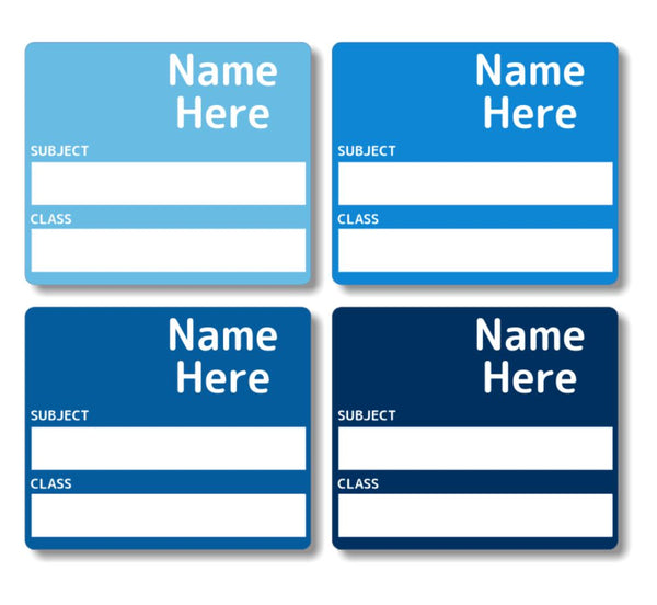 Multi Colour - Blues School Book Labels 16pk – Harvey Norman Photos