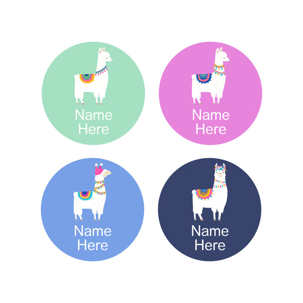 Llama Round Name Labels 30pk – Harvey Norman Photos