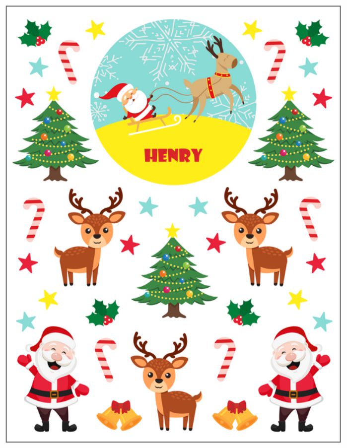 Santa Sleigh Sticker Pack – Harvey Norman Photos