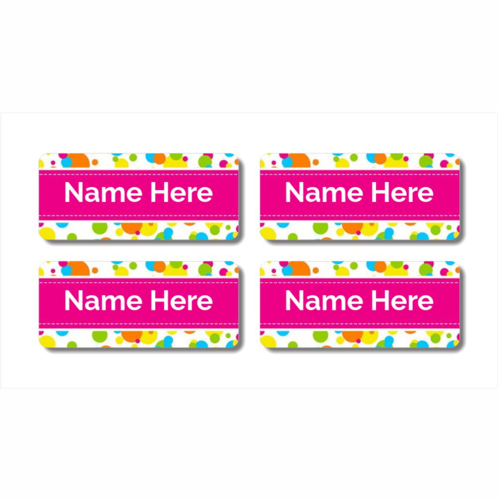 Bubbles Rectangle Name Labels 32pk – Harvey Norman Photos
