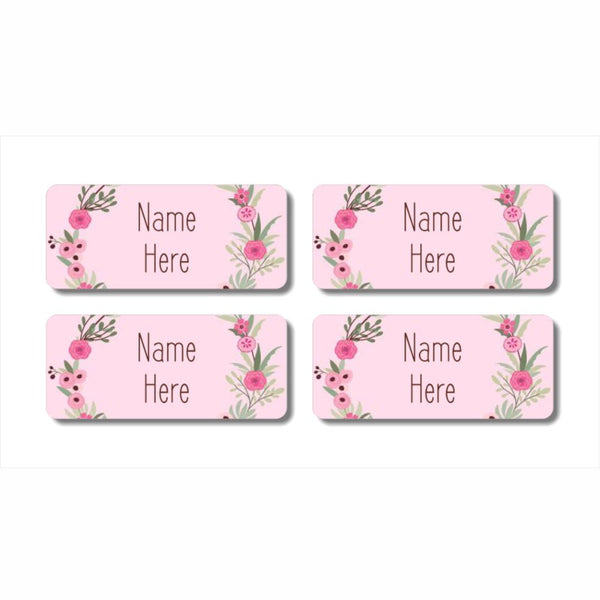 Flower Wreath Rectangle Name Labels 32pk – Harvey Norman Photos