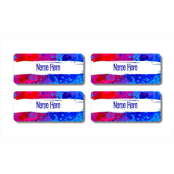 Splatter Rectangle Name Labels 32pk – Harvey Norman Photos
