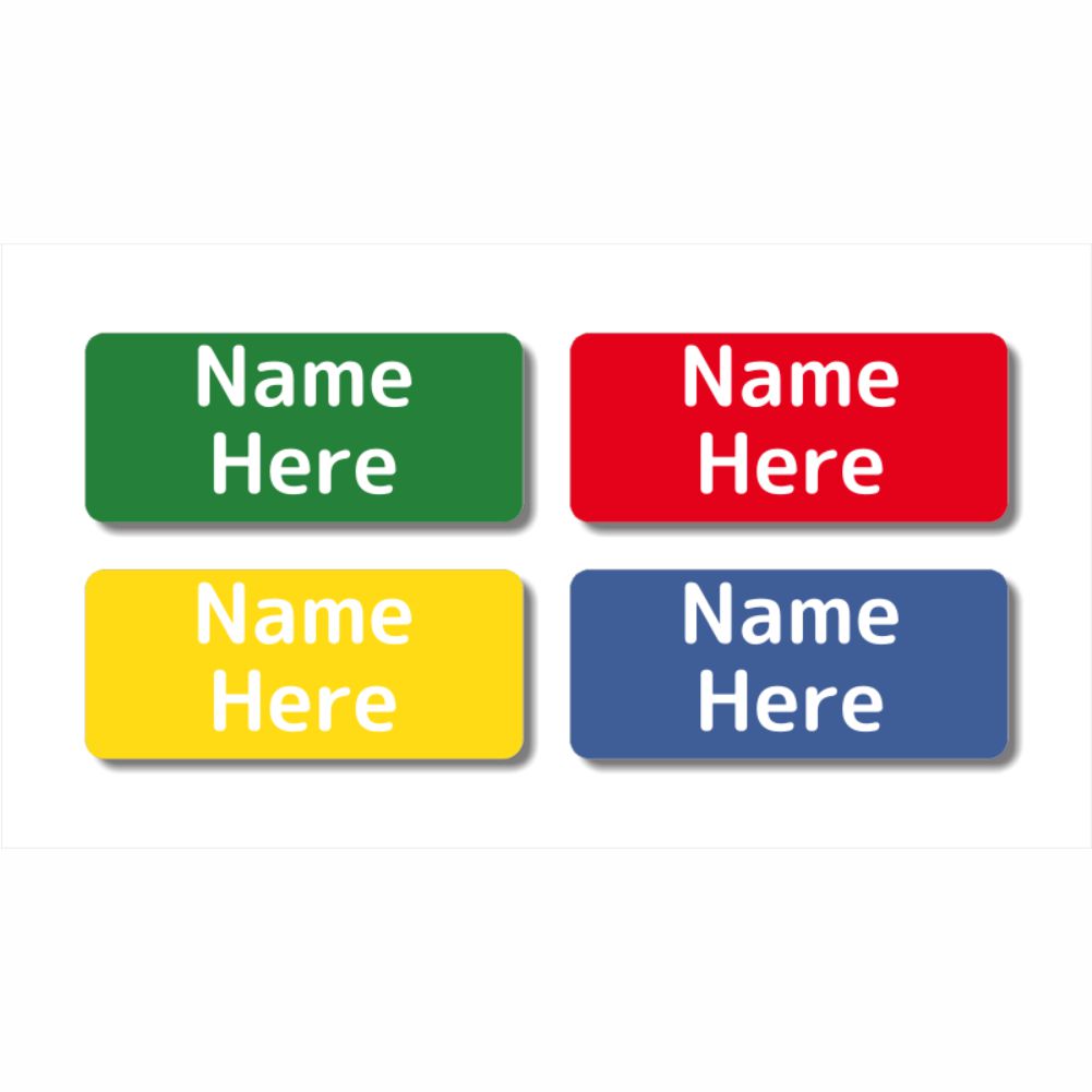Multi Colour - Classic Rectangle Name Labels 32pk – Harvey Norman Photos