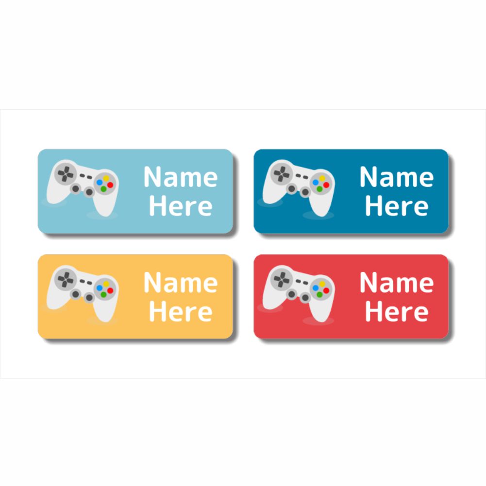 Gaming Rectangle Name Labels 32pk – Harvey Norman Photos