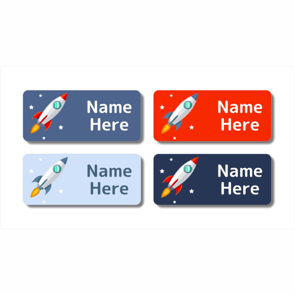 Rocket Rectangle Name Labels 32pk – Harvey Norman Photos