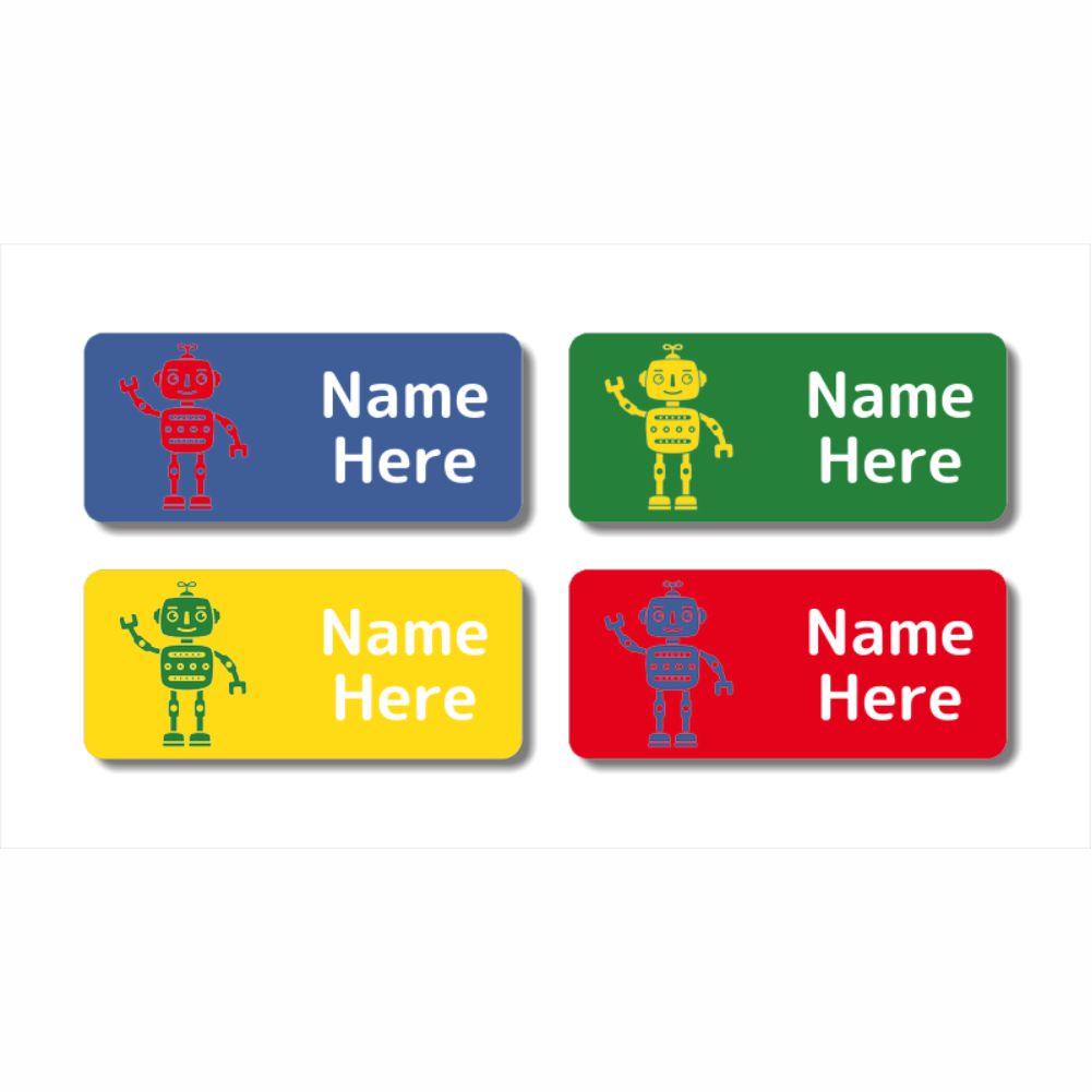 Robot Rectangle Name Labels 32pk – Harvey Norman Photos