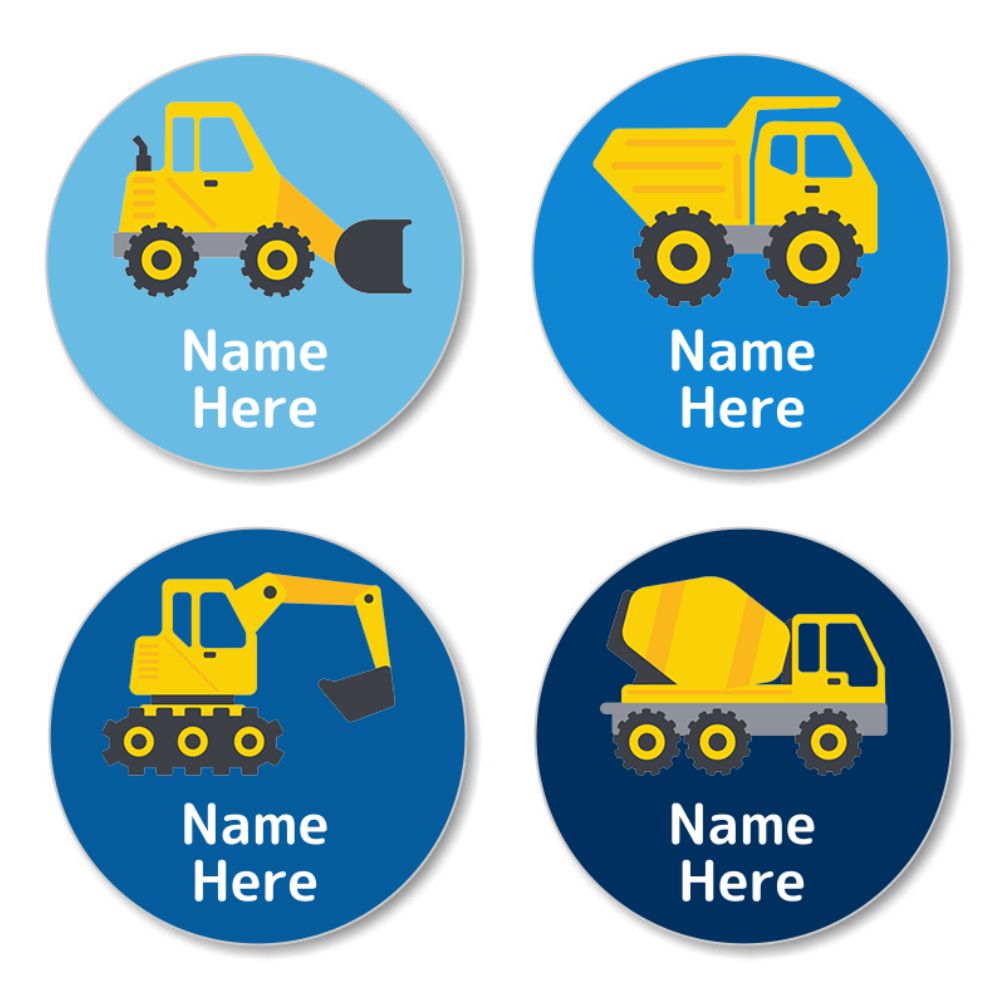 Little Digger Round Name Labels 30pk – Harvey Norman Photos