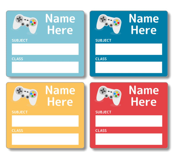 Gaming School Book Labels 16pk – Harvey Norman Photos