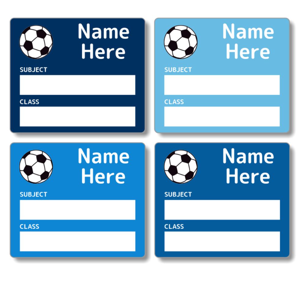 Soccer Ball School Book Labels 16pk – Harvey Norman Photos