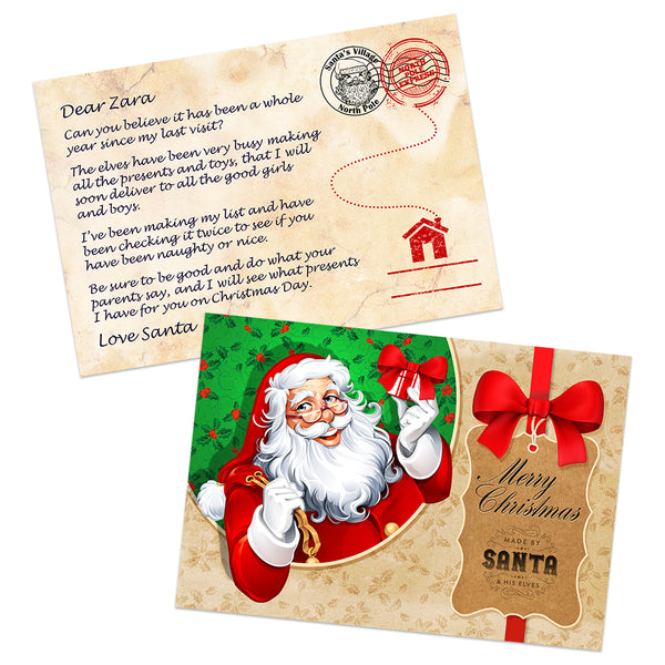 Santa with Gift Santa Postcard – Harvey Norman Photos